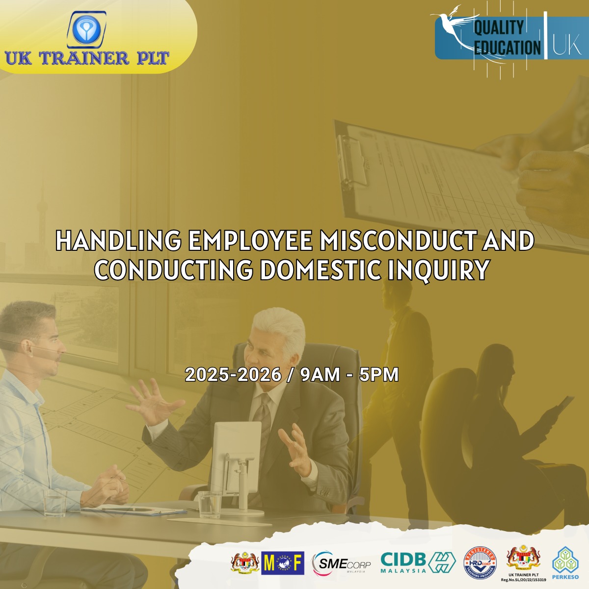 Handling Employee Misconduct & Conducting Domestic Inquiry 2025